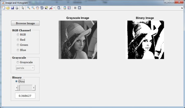 Citra dan Histogram menggunakan GUI Matlab | Pemrograman Matlab