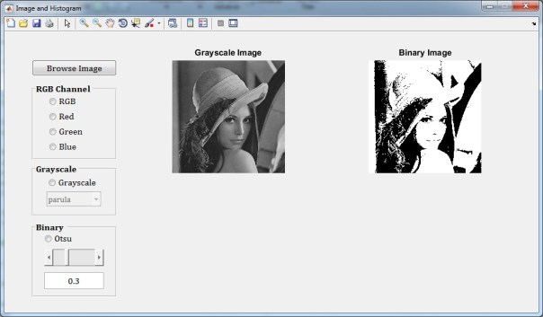 Citra dan Histogram menggunakan GUI Matlab | Pemrograman Matlab