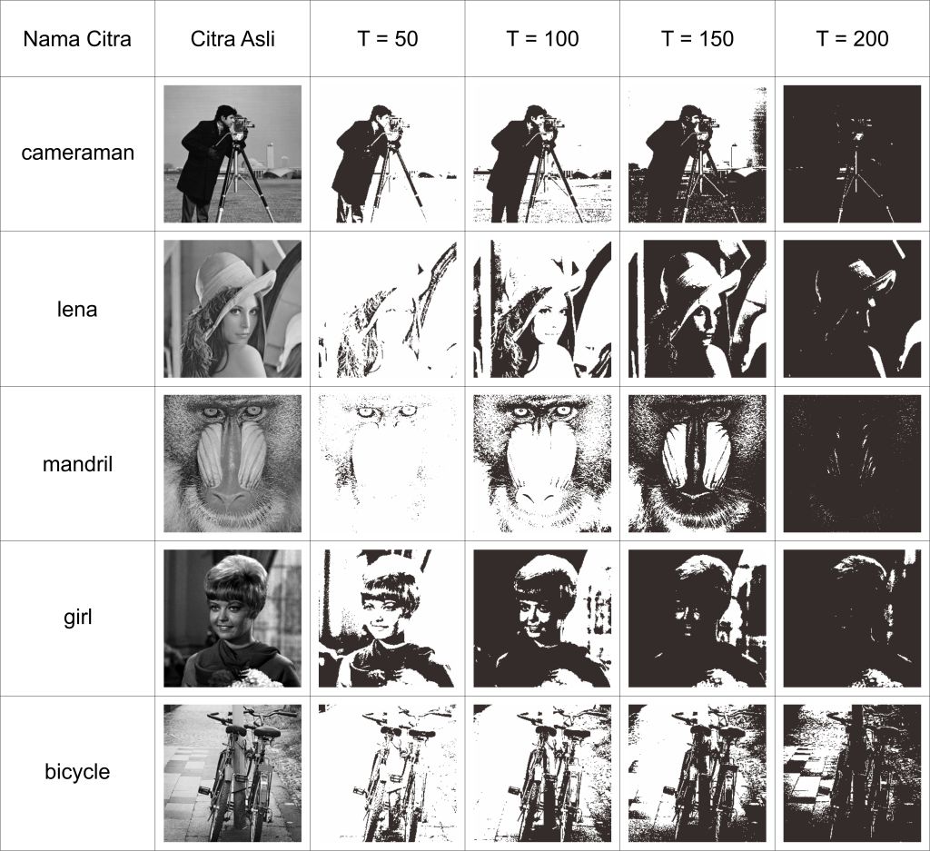 Thresholding | Pemrograman Matlab