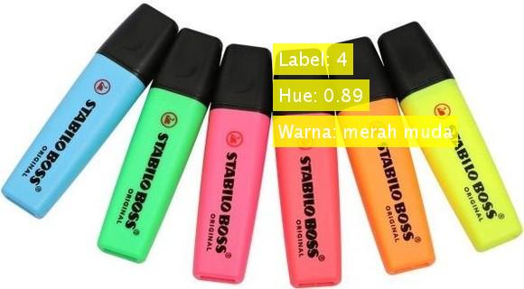 Pengenalan Warna Objek | Pemrograman Matlab