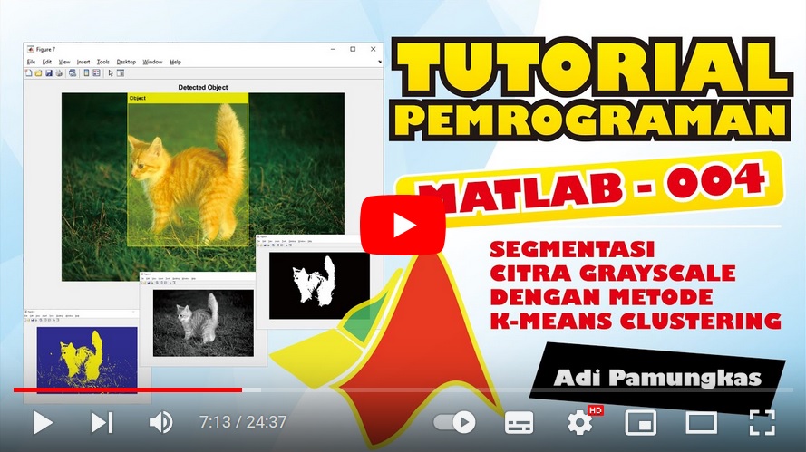 Segmentasi Citra Grayscale dengan Metode K-Means Clustering | Pemrograman Matlab