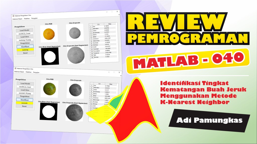 Metode Segmentasi Citra Digital | Pemrograman Matlab