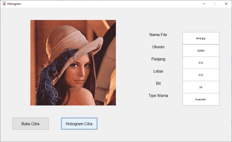 Histogram Citra Digital | Pemrograman Matlab